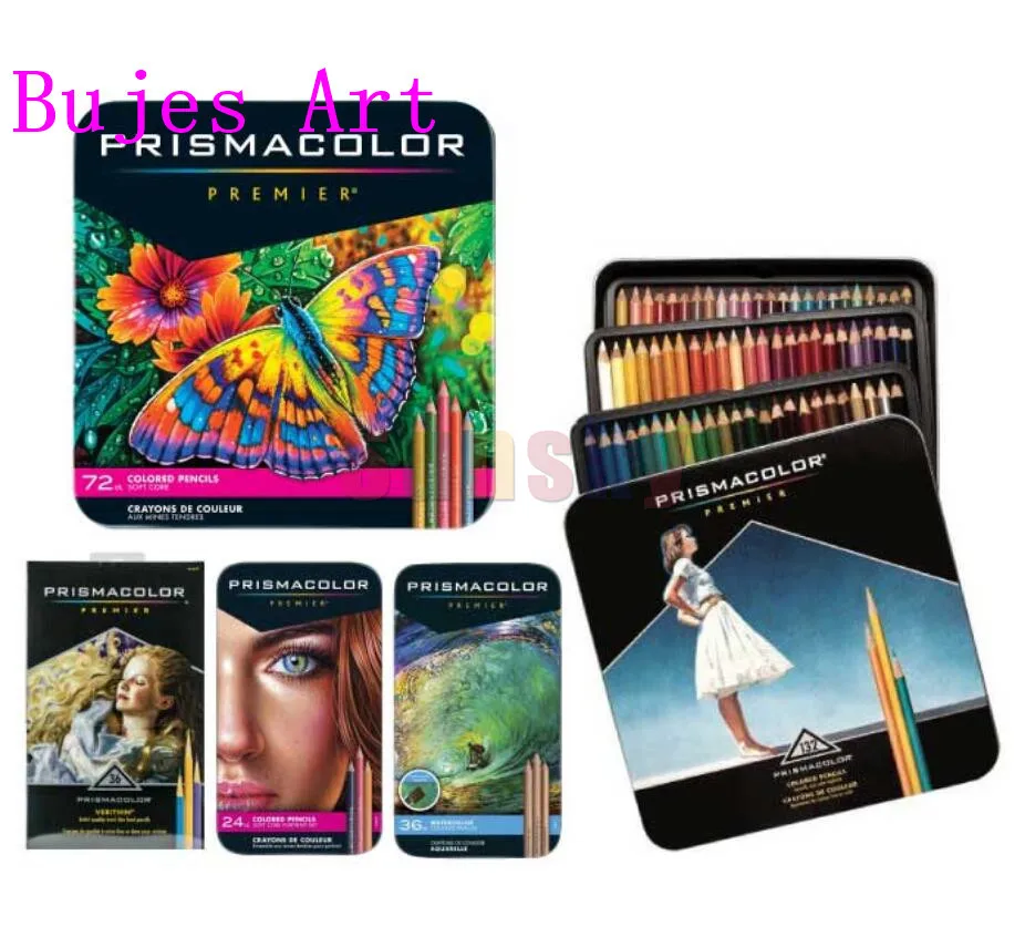 Usa Original Prismacolor 24 36 48 72 150 Oil Color Pencil Drawing ...