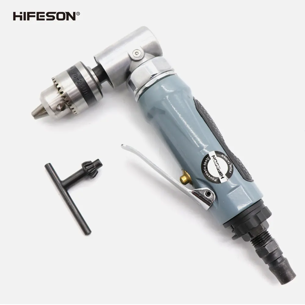 3/8" 0.6-6.36mm Pneumatic Air Drill Gun 90 Degree High-Speed Pistol ...