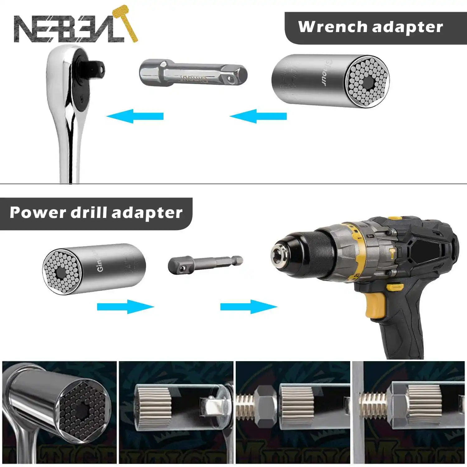 Torque Wrench Adapter For Drills