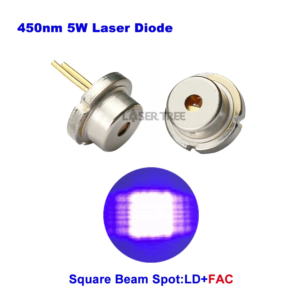 LT-LD-455-5000M-FS 450nm 5W high power blue laser diode,with FAC ...