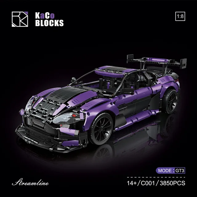 NEW high-tech 1:8 Purple Martining Vantage Super Racing Car Model ...