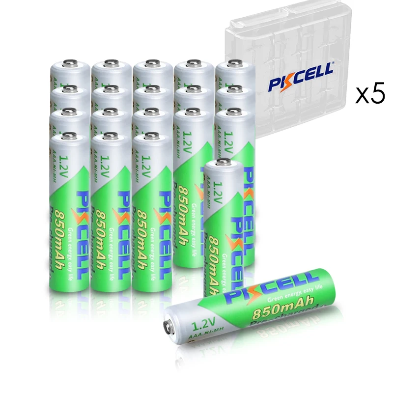 20pcs-PKCELL-AAA-Battery-850mAh-1-2V-NI-MH-AAA-Low-self-discharge-3A ...