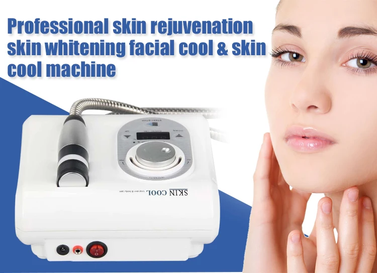 Portable skin cool machine Cyrotherapy cool and hot electropration Skin ...