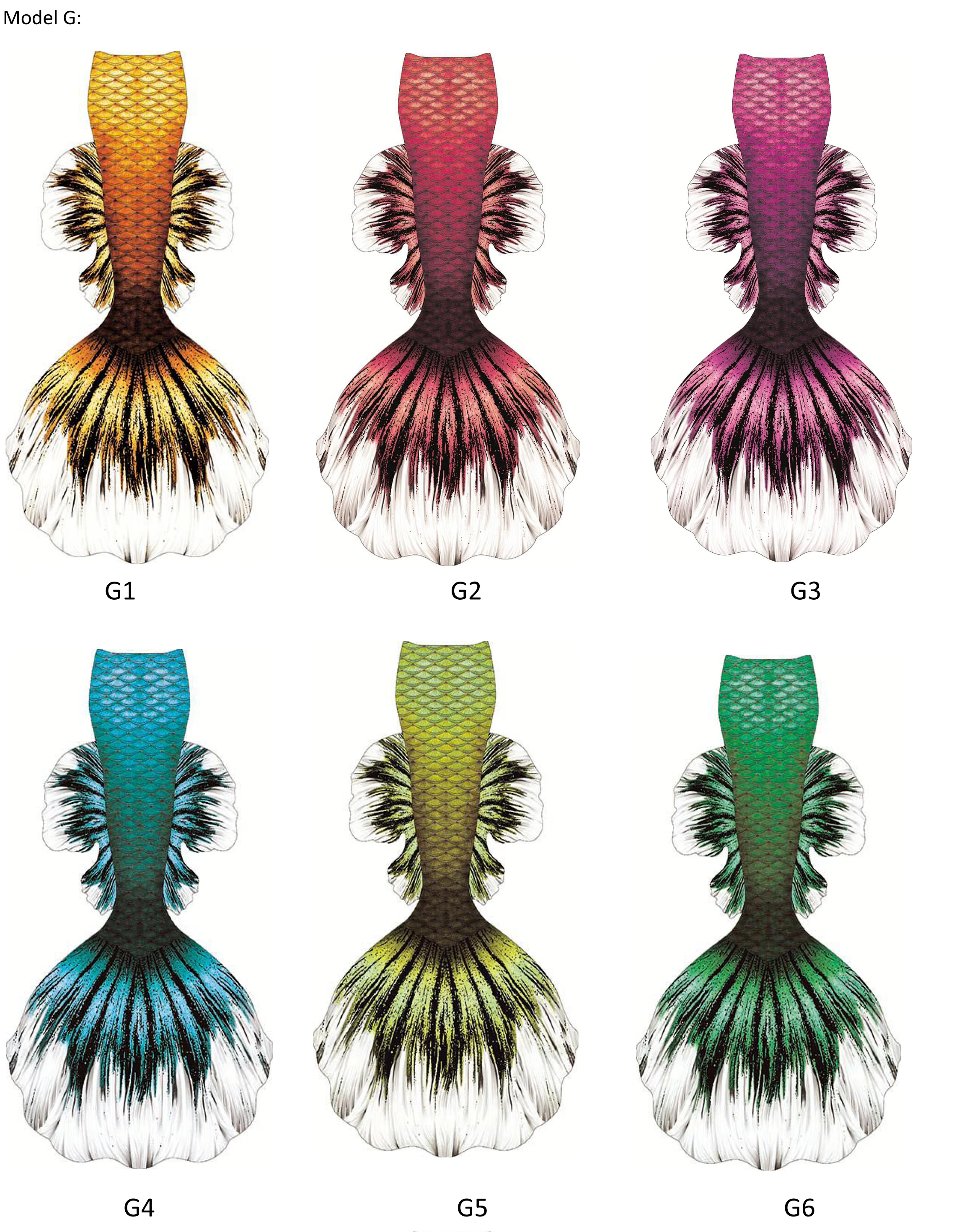 Mermaid tail aquarium performance fish skin big fish tail custom large ...