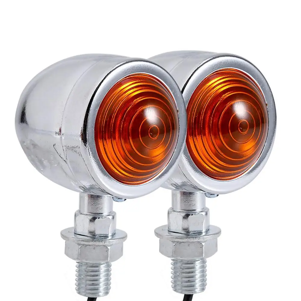 2pcs Vintage calssic Motorcycle custom LED turn signal light Universal ...
