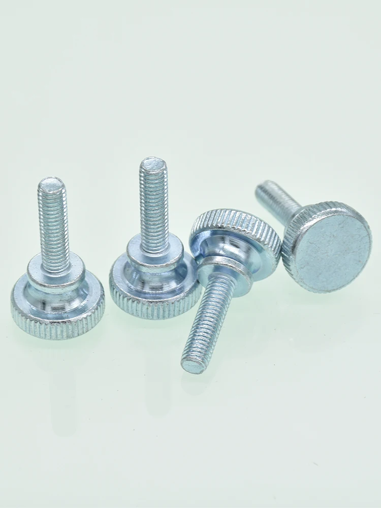 M6(10PCS)-35mm -Vis à molette moletées en acier au carbone, avec tête ...