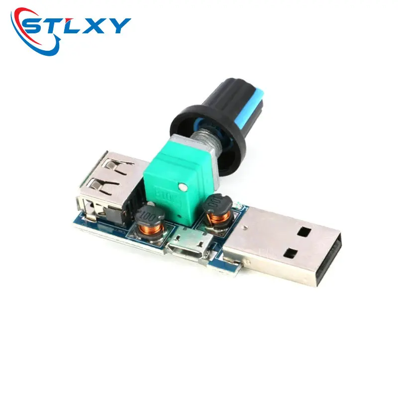 DC 5V Micro USB Fan Governor Wind Speed Controller Air Volume Regulator ...