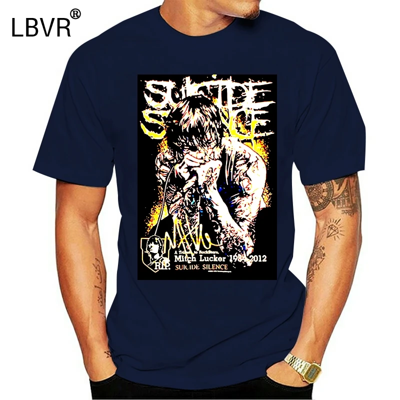 บริษัท T เสื้อ Mitch Lucker Suicide SILENCE นักดนตรีอเมริกันและนักร้อง ...