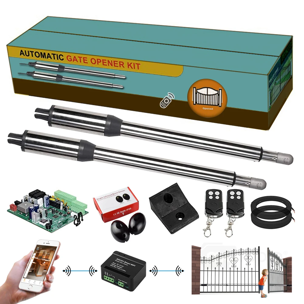 Heavy-Duty-Automatic-Gate-Opener-Kit-Dual-Swing-Gate-Openers-for-Home ...