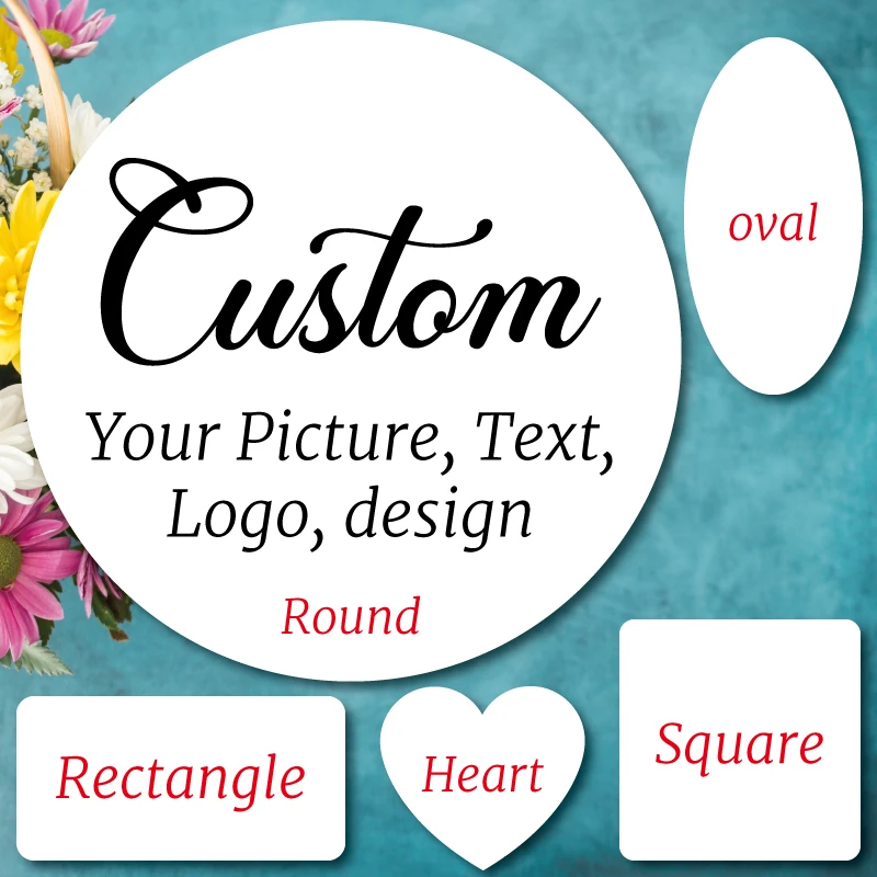 Custom Stickers, Personalised, Favors Boxes Labels, Logo, Photo ...