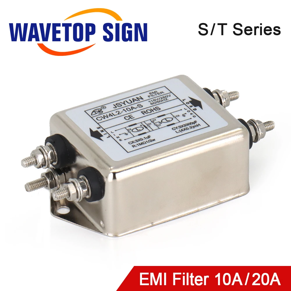 WaveTopSign Power EMI Filter CW4L2-10A-T/S CW4L2-20A-T/S Einphasig AC ...
