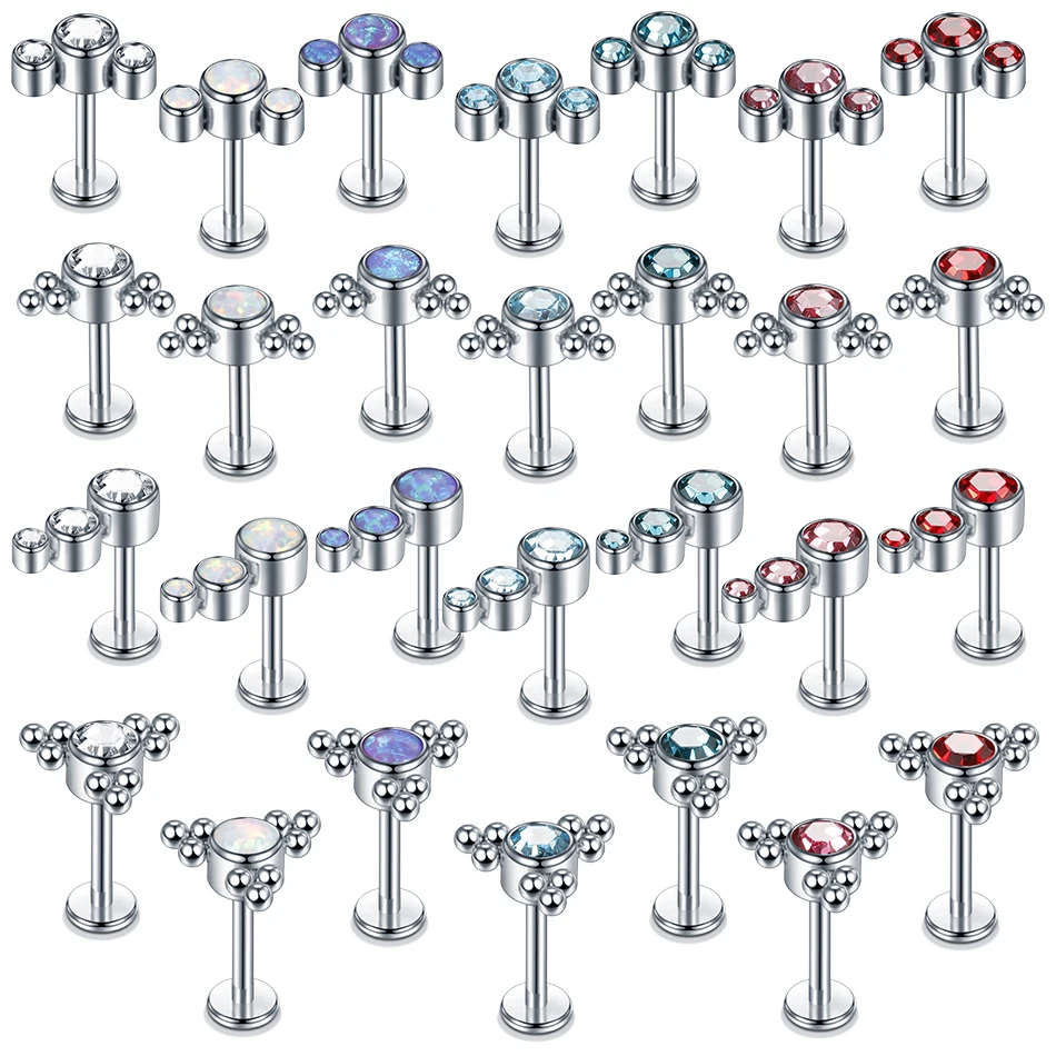 1Pc-16G-Stainless-Steel-Labret-Ring-Lip-Piercing-Ear-Cartilage-Lip ...