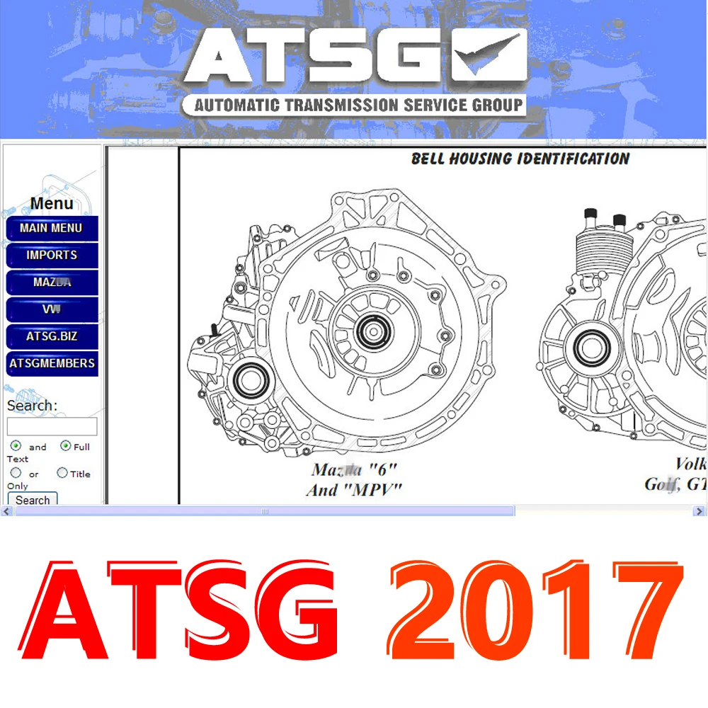 Hot Sale ATSG 2017 Auto Repair Software Automatic Transmissions Service ...