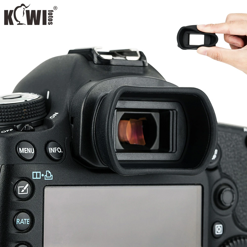 Soft Silicone Camera Viewfinder Eyepiece Eyecup For Canon EOS 5DM4 5DM3 5DS 5DSR 7DM2 7D EOS 1DX ...