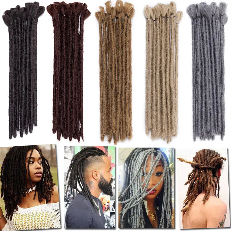 S noilite Dreadlocks hechos a mano para hombre, pelo corto de ganchillo ...