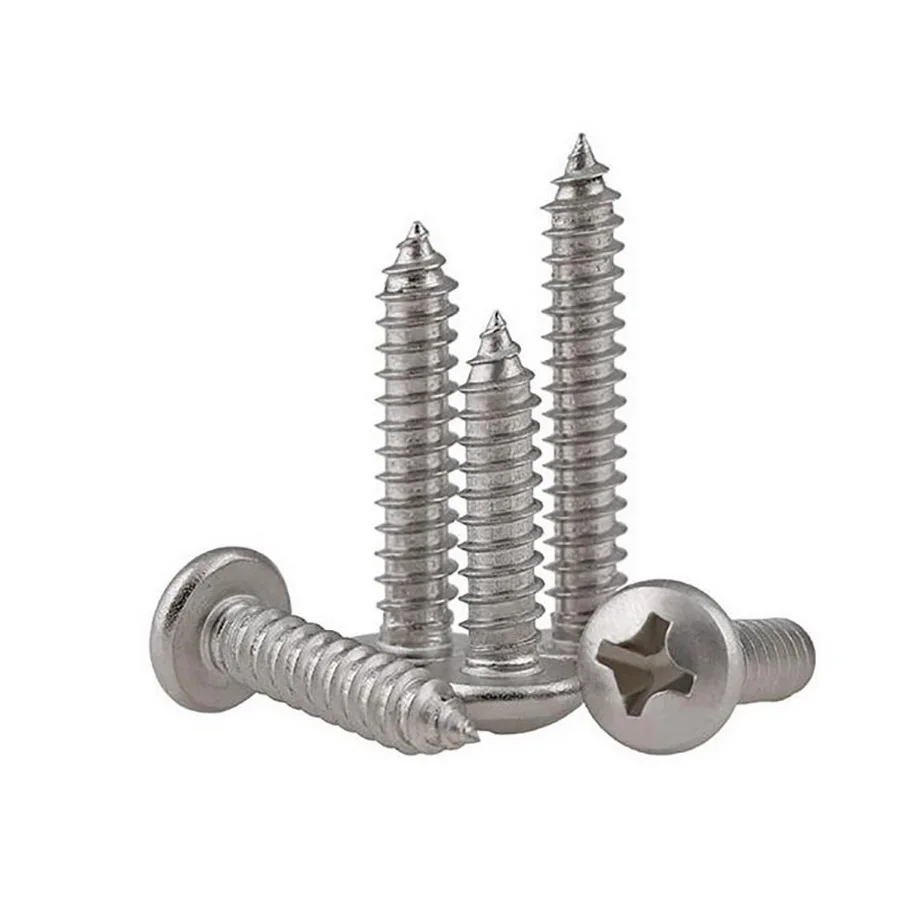 VIS,M3.5(10pcs)-8mm--vis à bois autotaraudeuses à tête ronde, en acier inoxydable, M2 M6, 316 ...