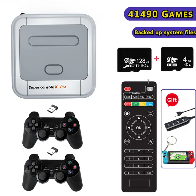 Super Console X Pro 4K HD Retro Game Console For PSP/PS1/DC/N64,Video Game Console With 50000 ...