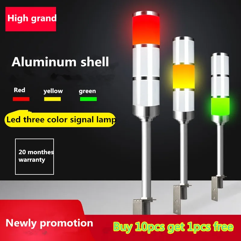 Led Indicator Light Buzzer 220v | Indicator Warning Light | Machine ...