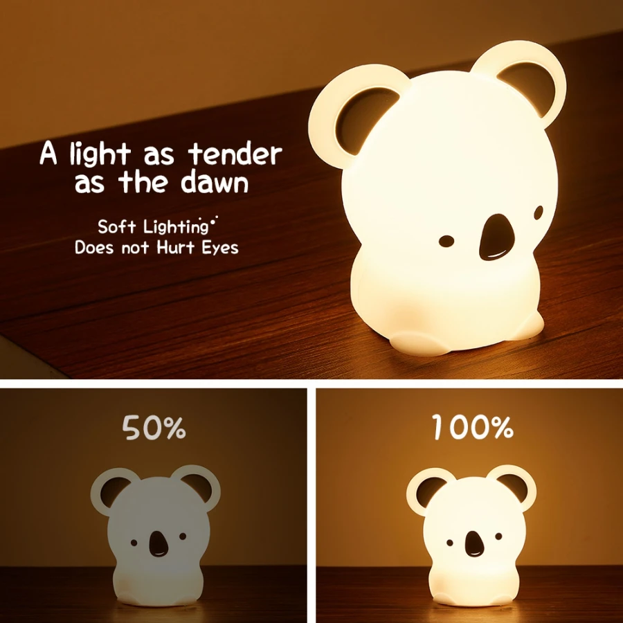 Koala LED Touch Sensor Remote Night Light Lamp - Cool Gift House