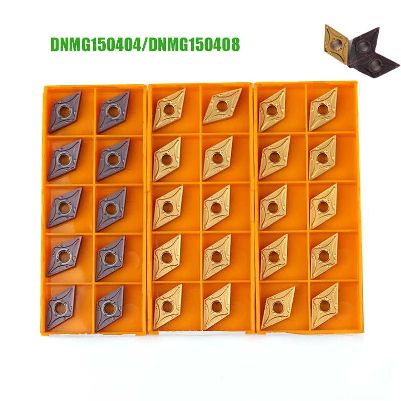 10pcs Carbide Insert DNMG150404 DNMG150408 VP15TF UE6020 US735 Lathe External Turning Tools CNC ...