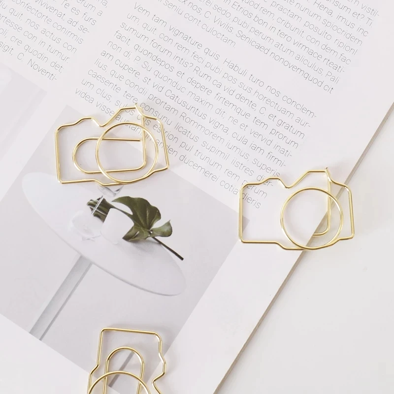 Alltu 5Db Nagy Fém Kamera Papír Klip Üreges Jegyzet Levél Iroda ...