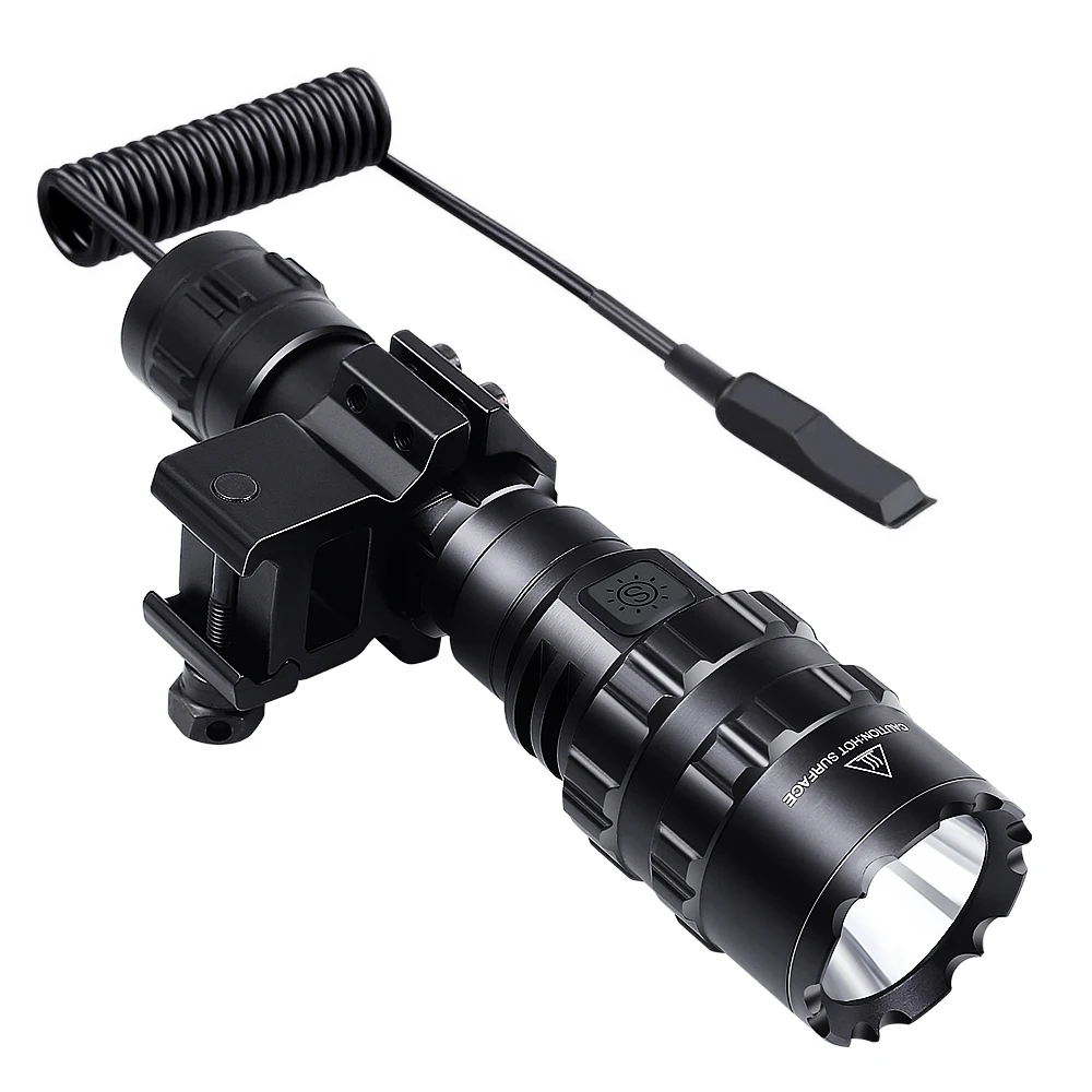 Tactical Flashlight 1600 Lumen With Flashlight Mount Clip ...