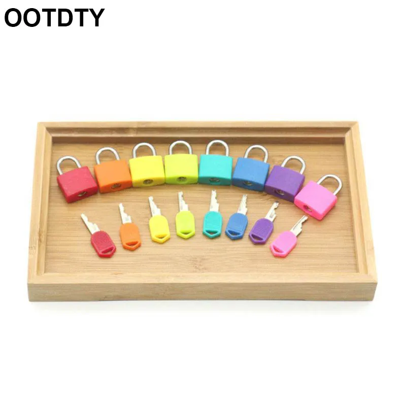 8 10Pcs Colorful Montessori Locks Keys Set Children Early Learning ...