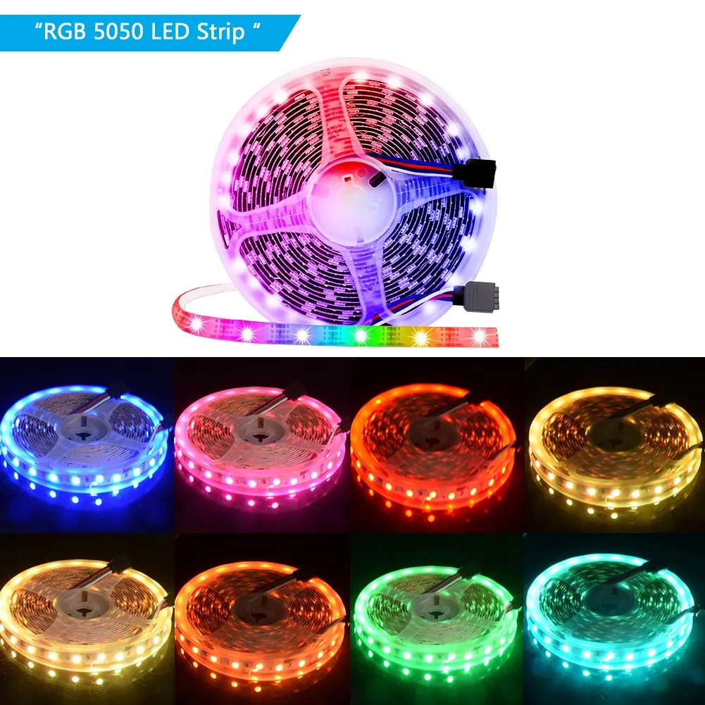 WIFI Smart Control RGB 5050 LED Strip Light DC 12V Home Decoration ...