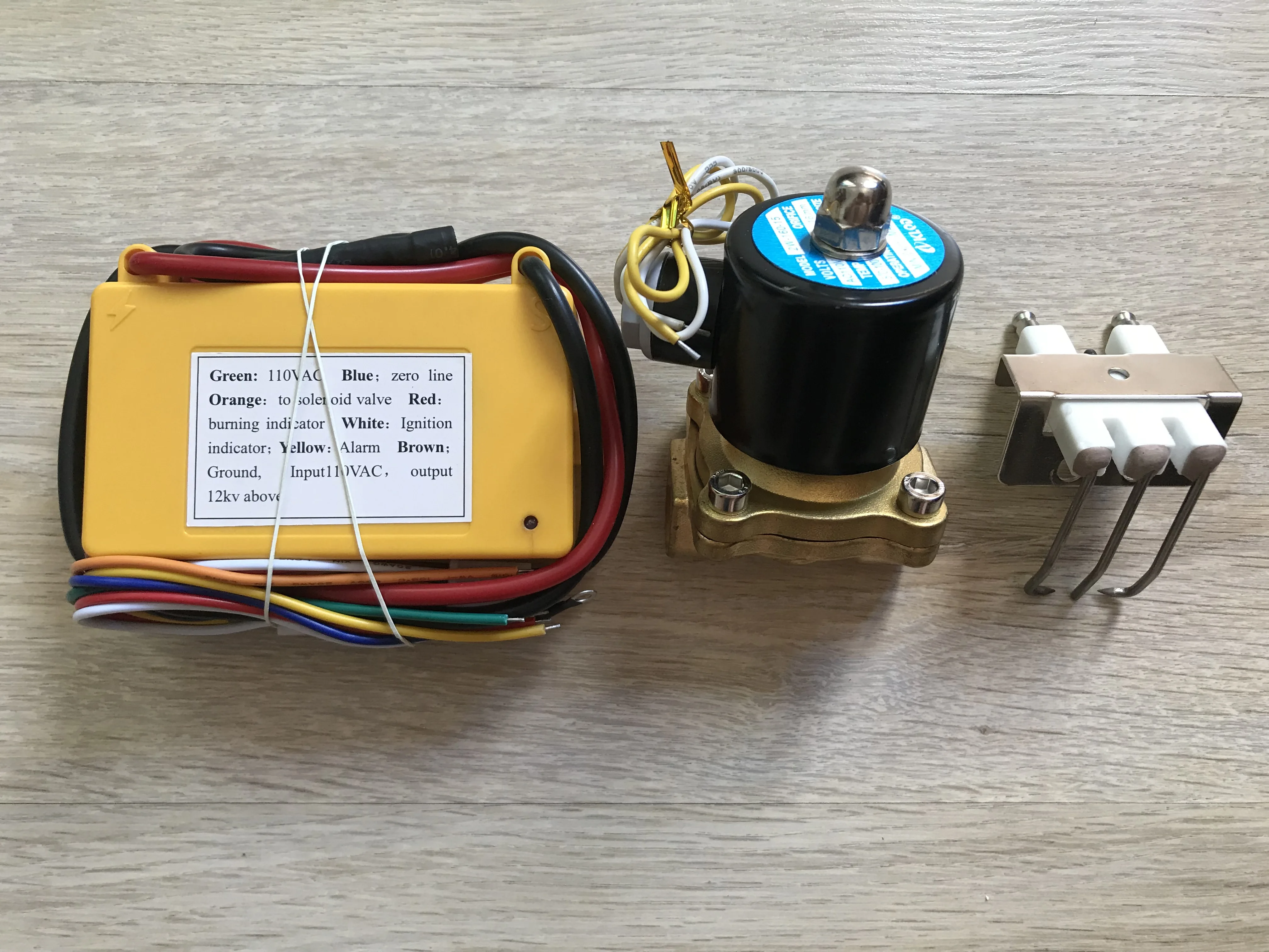 110VAC-gas-ignition-transformer-unit-spark-plug-110V-1-2-soleniod-valve ...