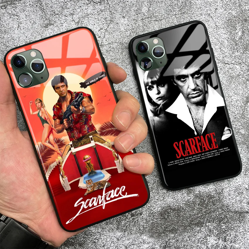 Scarface 1983 film Al Pacino movie soft silicone glass Phone case cover ...
