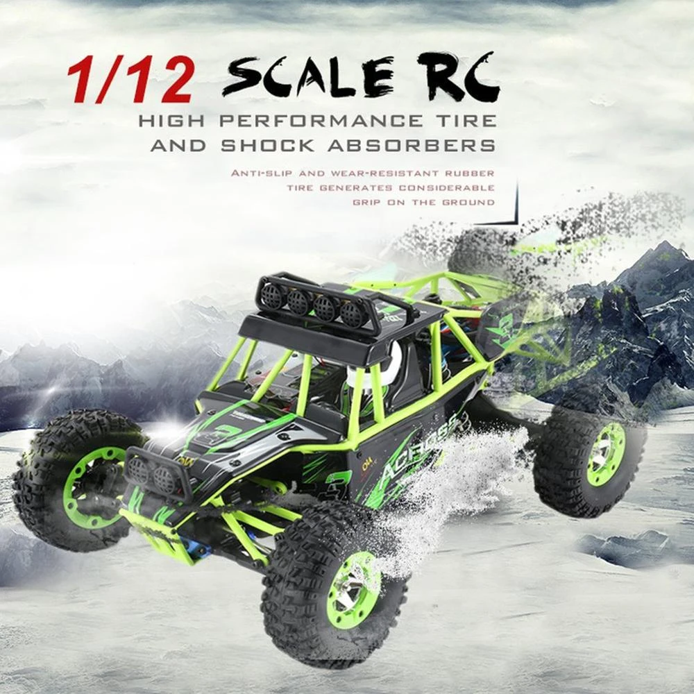 Wltoys 12427 12428 2.4g 1:12 4wd Crawler Remote Control Rc Car With Led ...