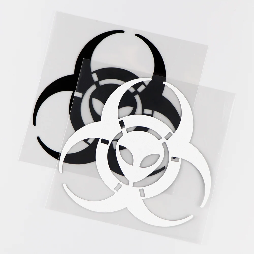 Vinyl-Decal-Car-Stickers-Alien-Biohazard-Funny-Car-Body-Decor-Black ...