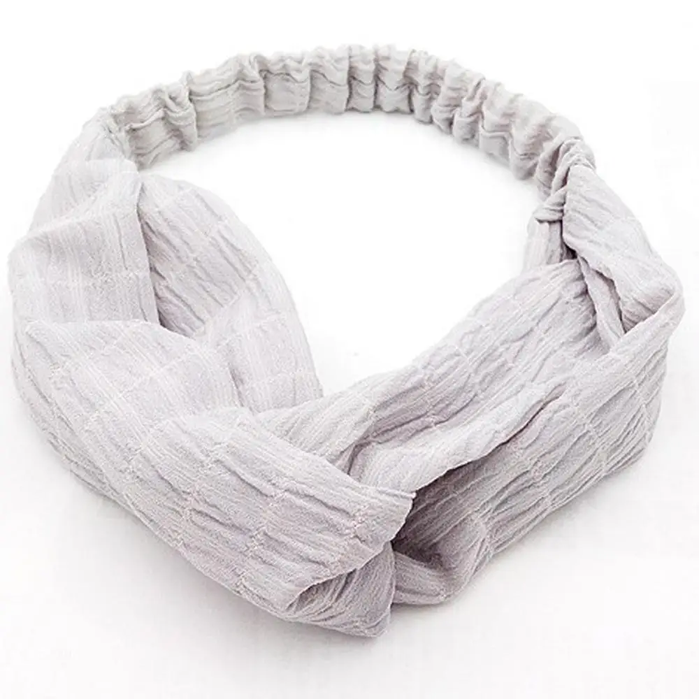 Женский головной убор, повязка в клетку с бантом, эластичная чалма ...