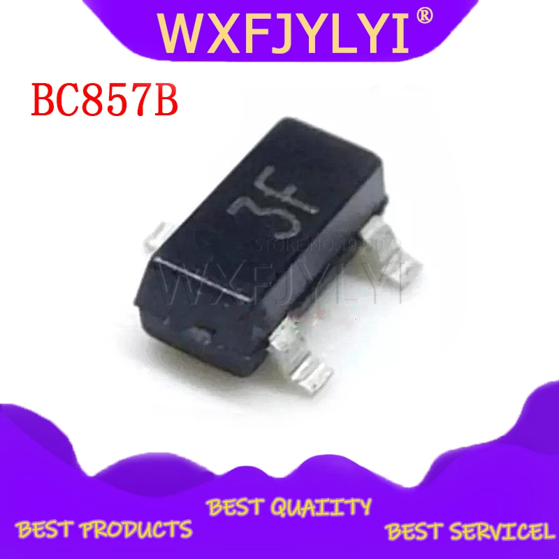 100PCS BC857B SOT23 BC857 SOT SMD SOT 23 3F 새로운 트랜지스터|transistor 1a ...