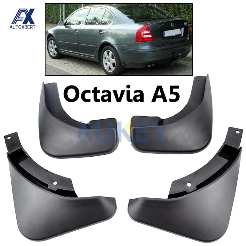 Car Mud Flap Front Rear Fender Splash Guards Mudguards For Skoda ...