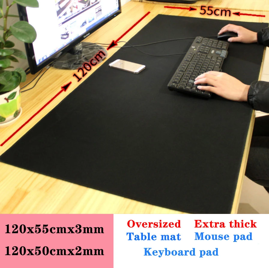 Metoo 1200x550mm Xxxl Mouse Pad Rubber Locking Edge Super Large Mouse ...