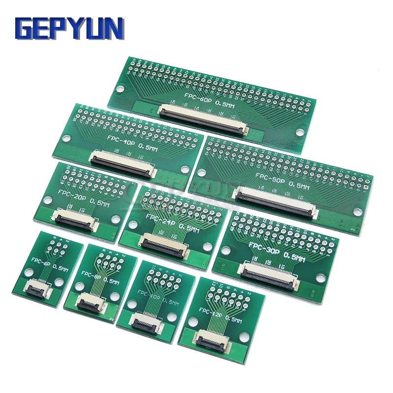 FPC FFC 0.5MM Pitch For cable transfer Conversion board DIY PCB board ...