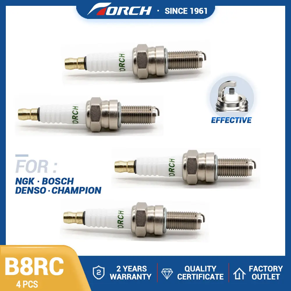 4PCS-Spark-Plugs-Torch-B8RC-Replace-for-Candles-CR8E-CR8EB-C8E-Denso ...