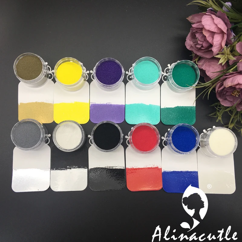 10g Each Jar Embossing Powder Pigment Stamping Powder Scrapbooking ...