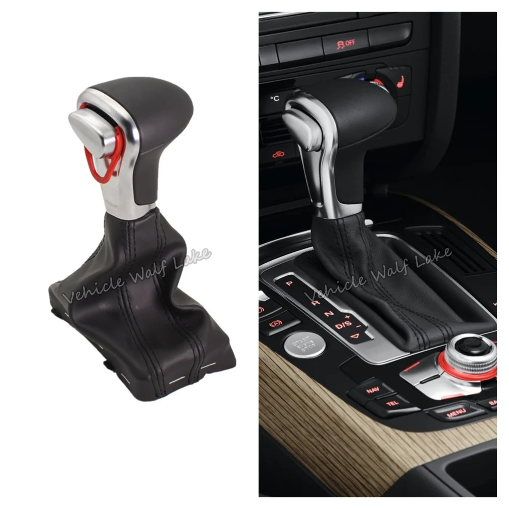 Automatic-Leather-Gear-Shift-Knob-For-Audi-A5-S5-Q5-2009-2010-2011-2012 ...