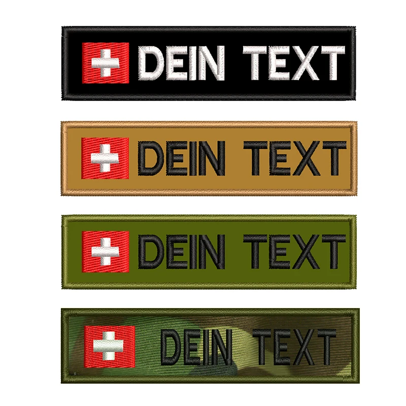 Personalized-Swiss-Flag-Name-Patches-For-Clothing-Uniform-Hat-Tactical ...