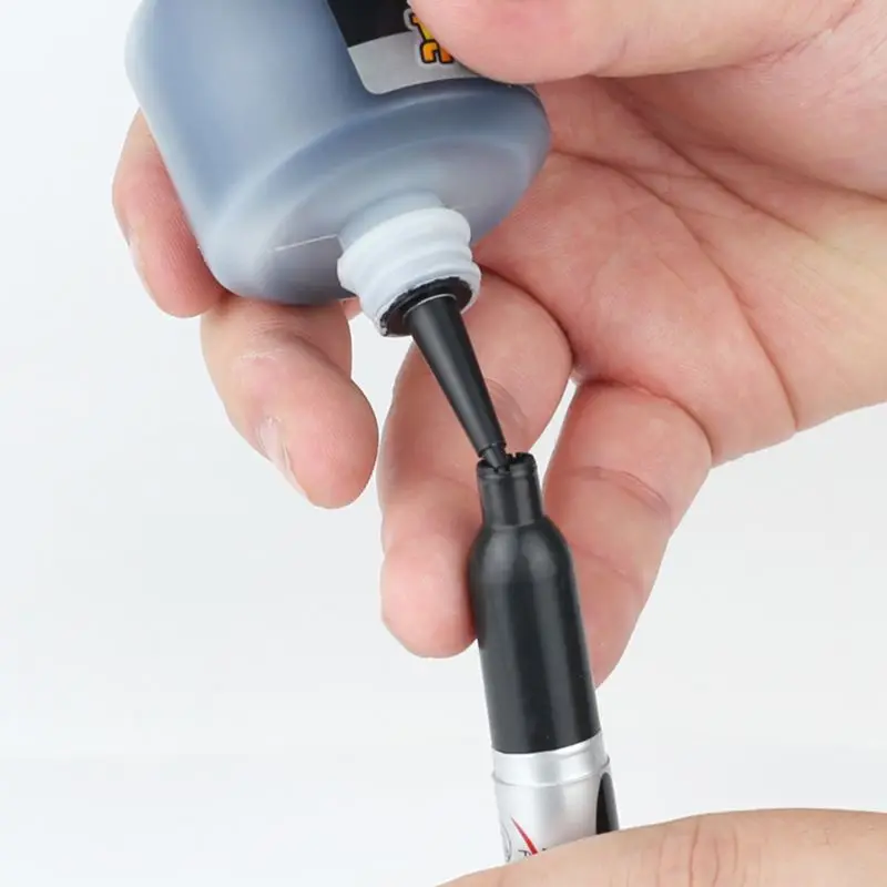 1 Bottle 50ml Refill Ink For Refilling Inks Whiteboard Marker Pen Black ...