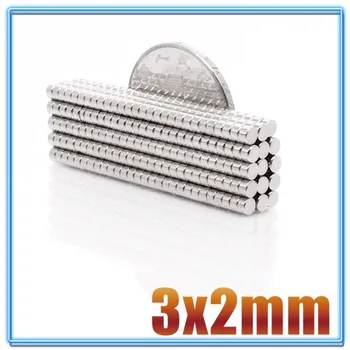 20~5000pcs 3x2 Search Minor Diameter Magnet 3mm x 2mm Bulk Small Round ...