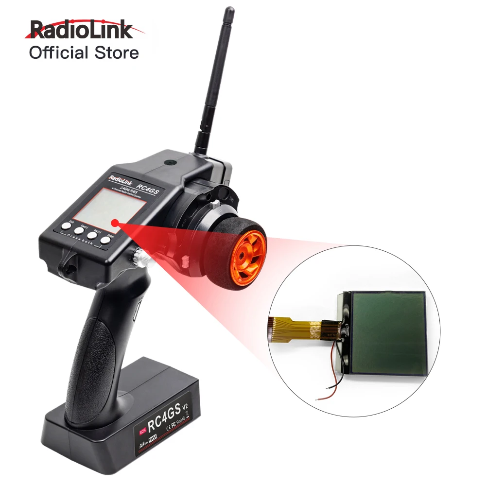 Radiolink Lcd Screen Display For Rc4gs/rc6gs/rc4gs V2/rc6gs V2/rc4g ...
