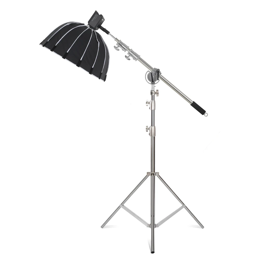 Cross-Arm-Stainless-Steel-Kit-Light-Stand-With-Weight-Bag-Photo-Studio ...