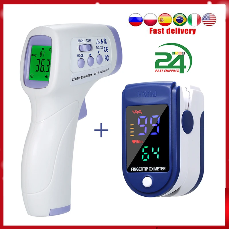 Digital Forehead Thermometer Infrared Non-contact Temperature with ...