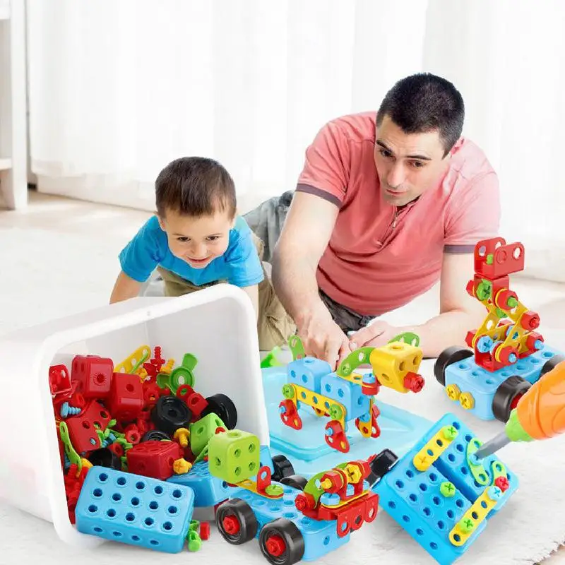 Children's Screw Assembly Toy Set Diy Nut Disassembly Building Blocks ...