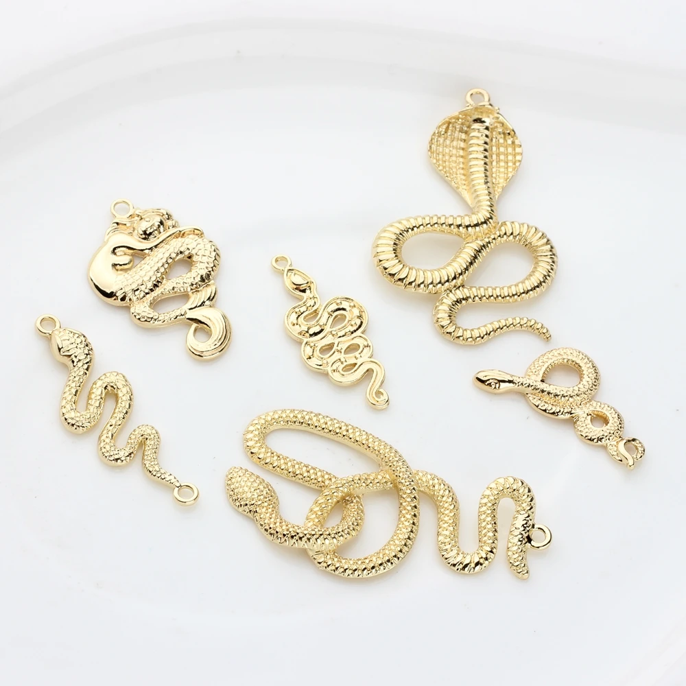 Snake Charms Jewelry Making | Zinc Alloy Finding Accessories | Pendants ...