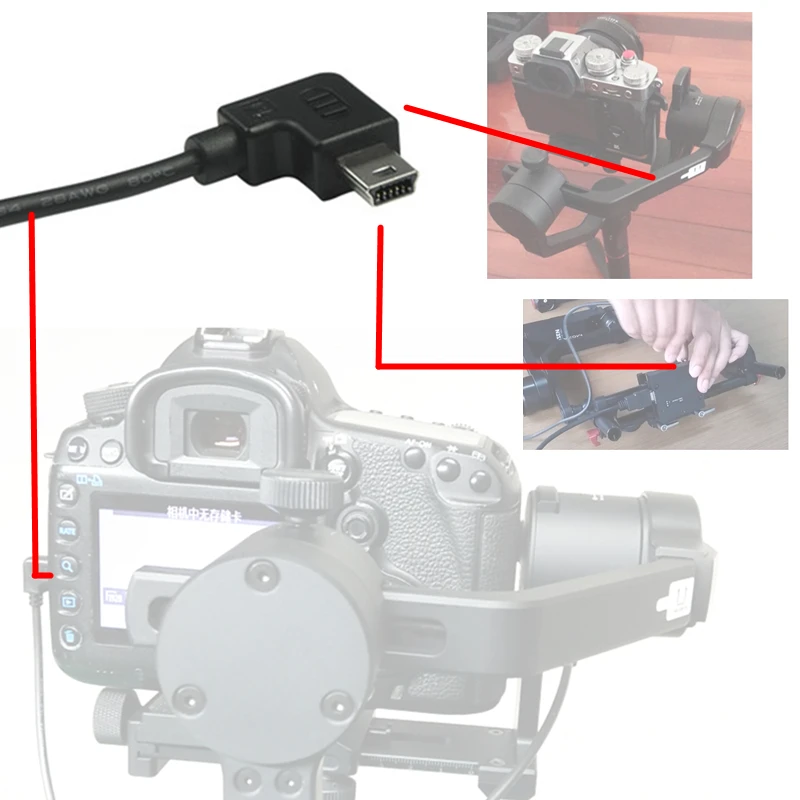 Mini USB to Camera Control Cable for Moza Air Air2 AirCross 2 Canon ...