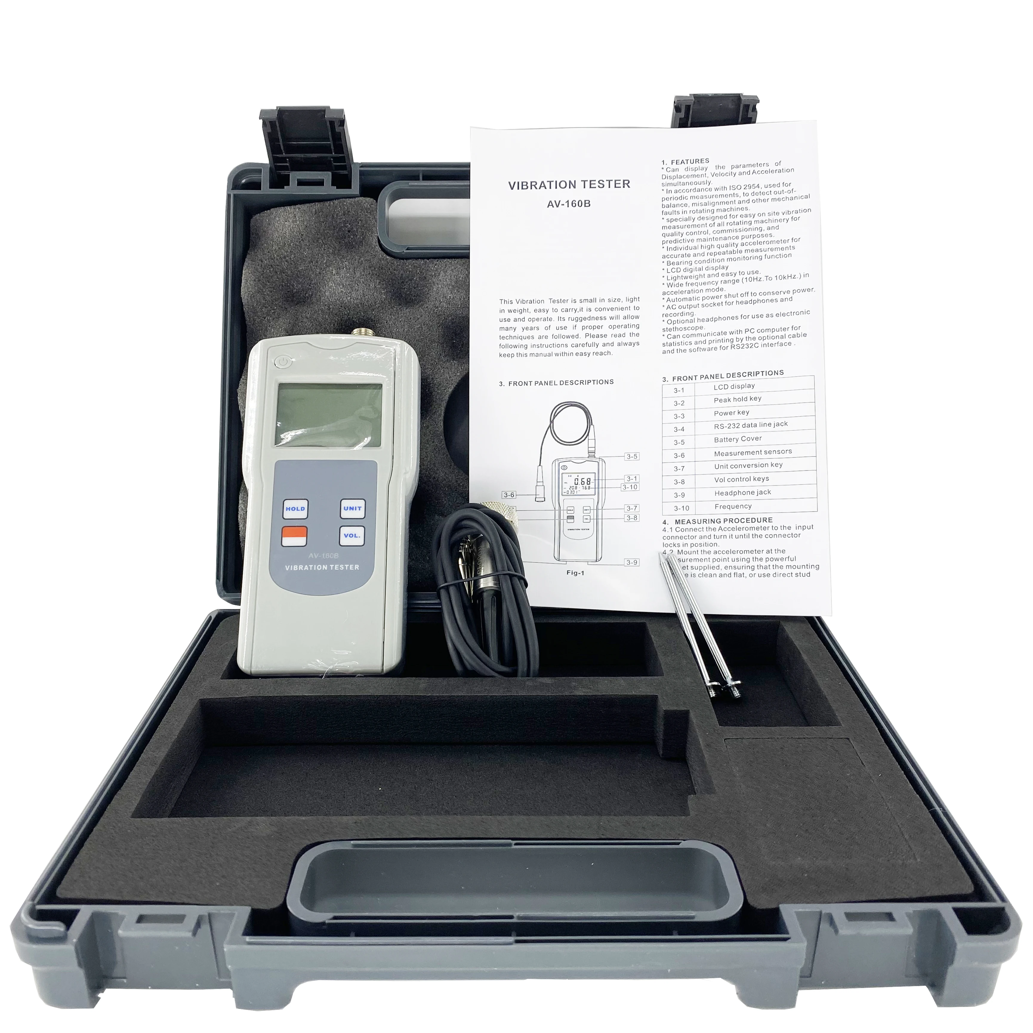 Digital-Vibration-Tester-Gauge-Accelerometer-Vibrometer-with-Velocity ...